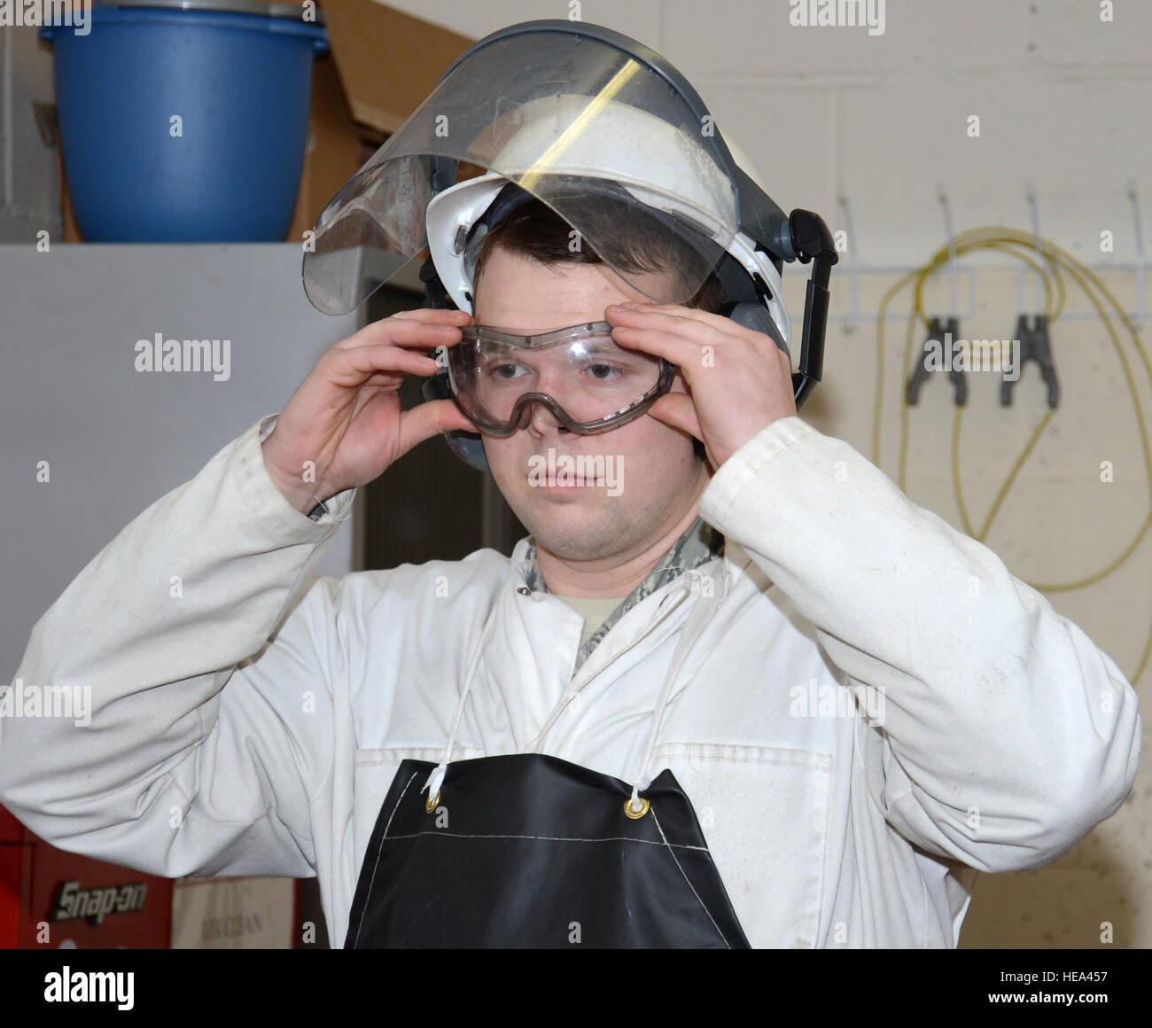 U.S. Air Force Senior Airman Matthew Dillard, 100th Logistics Readiness ...