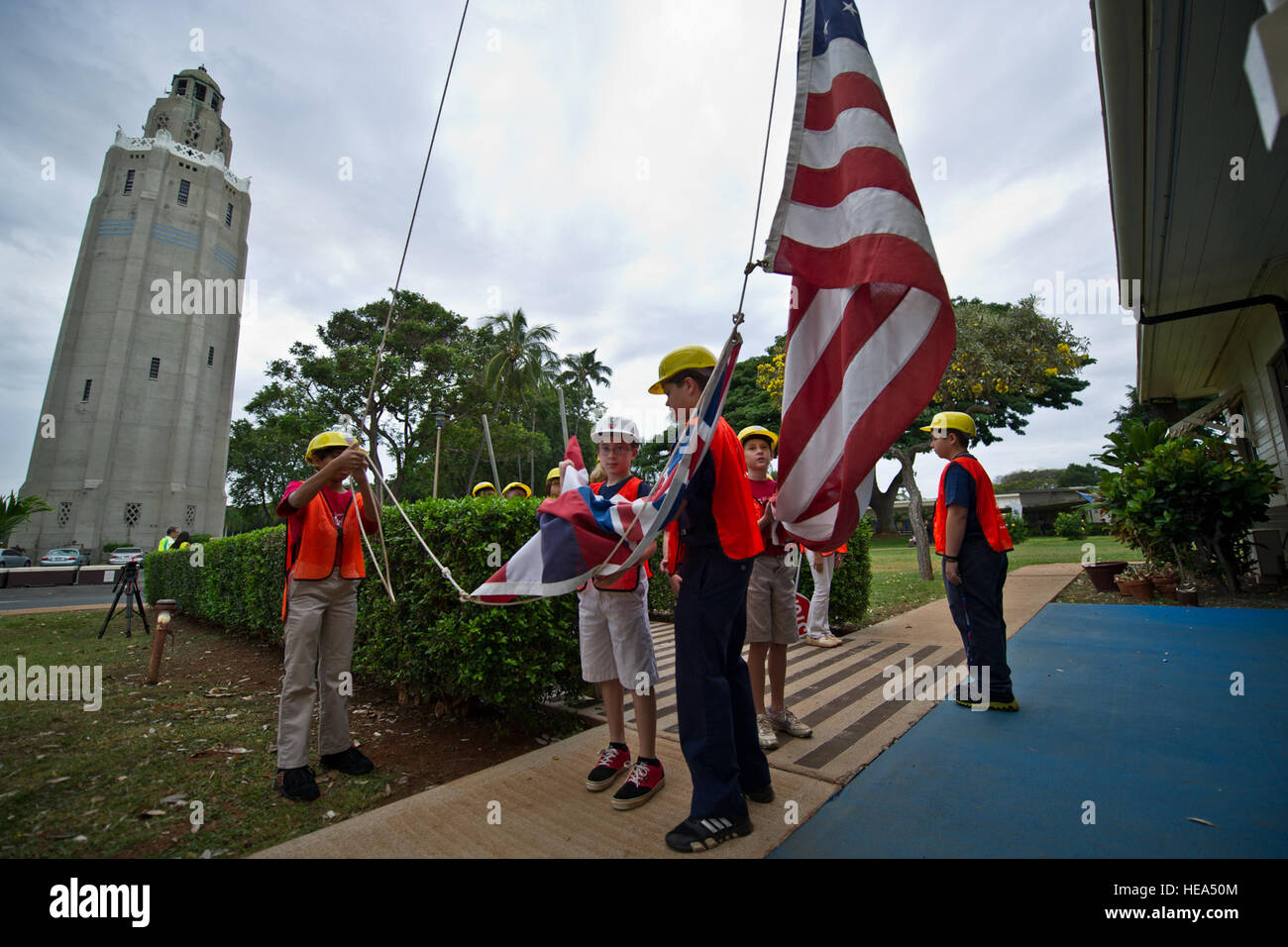 Junior Police Officer Micaela Hayes, Noah Easter, Ryan Dague, and Katie ...
