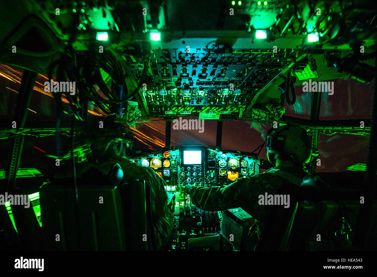 U.S. Air Force pilot and co-pilot from the 73rd Special Operations ...