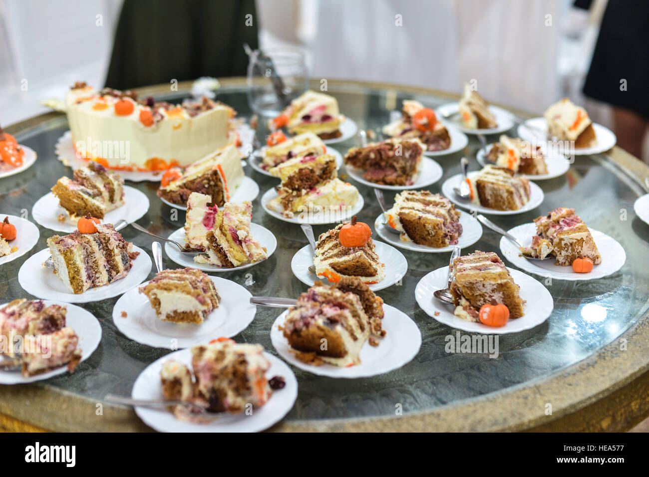 Catering service plate .appetizing sandwiches on plastic sticks ...