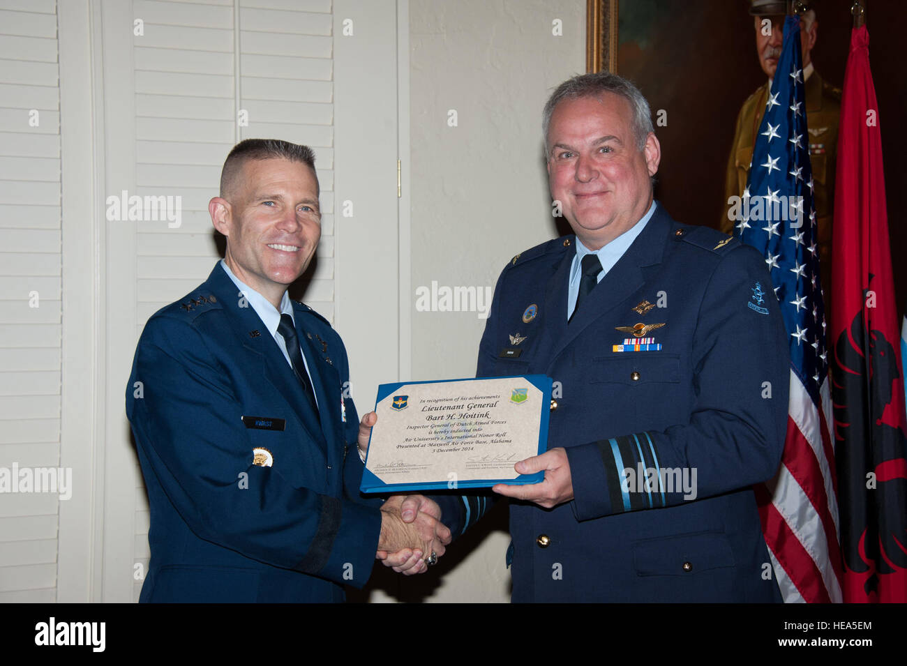 Lt. Gen. Steven Kwast, commander and president, Air University, inducts ...