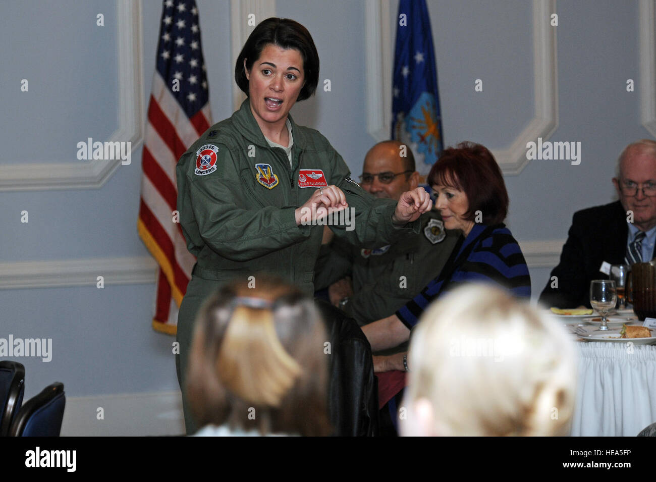 U.S. Air Force Lt. Col. Nicole Malachowski, 333rd Fighter Squadron ...