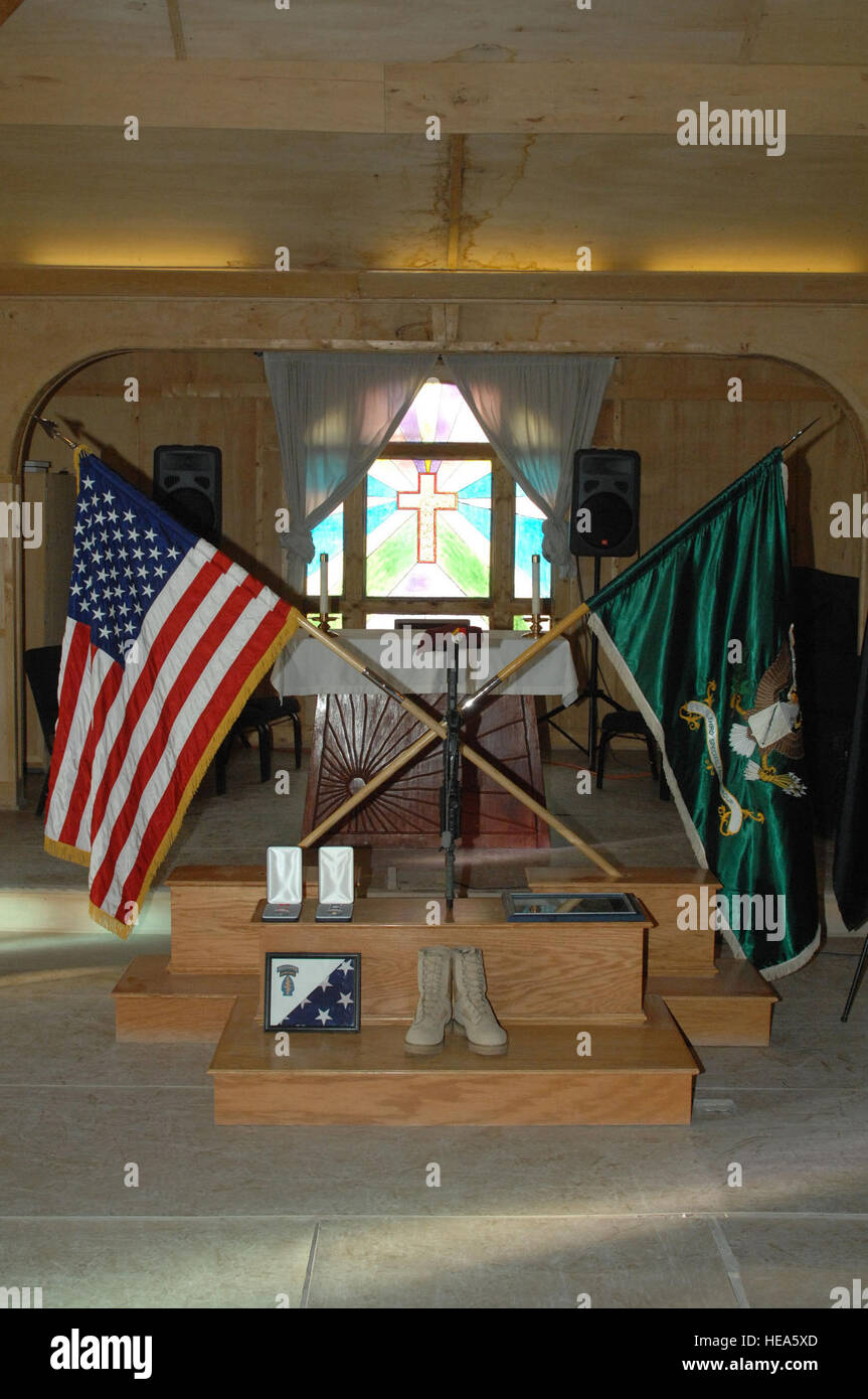 A memorial to honor Staff Sgt. Donald T. Tabb, of the 65th Military ...