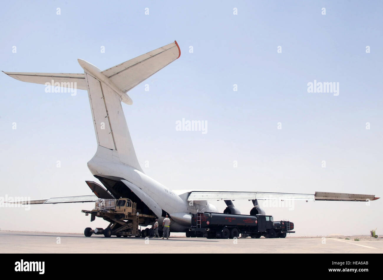 U.S. Airmen of the 407th Expeditionary Logistics Readiness Squadron ...