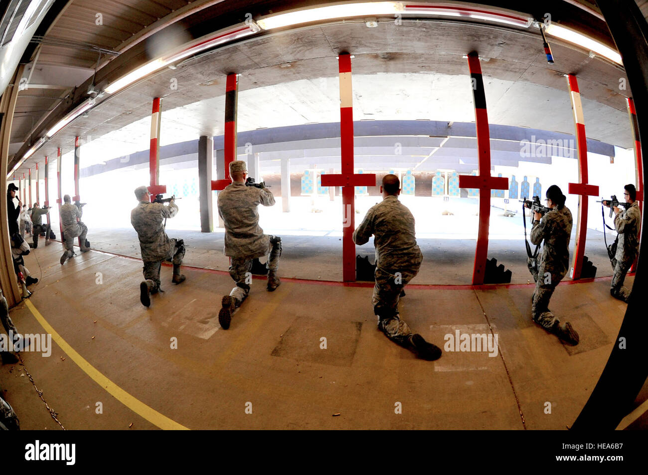 Security Forces Squadron Airmen and law enforcement members receive ...