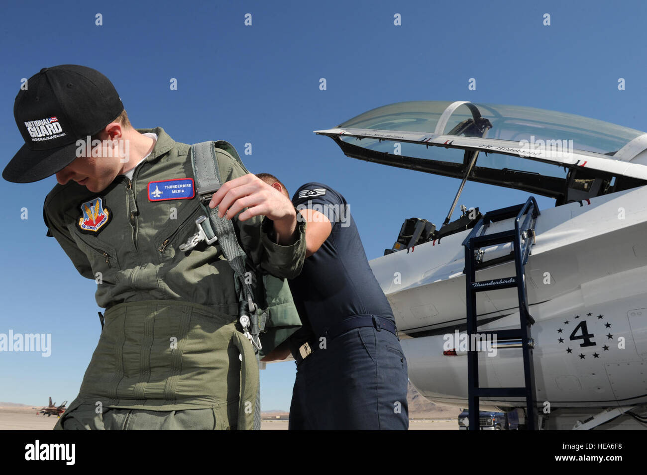 Staff Sgt. Brian Emerson, Thunderbird 8, dedicated crew chief, assist ...