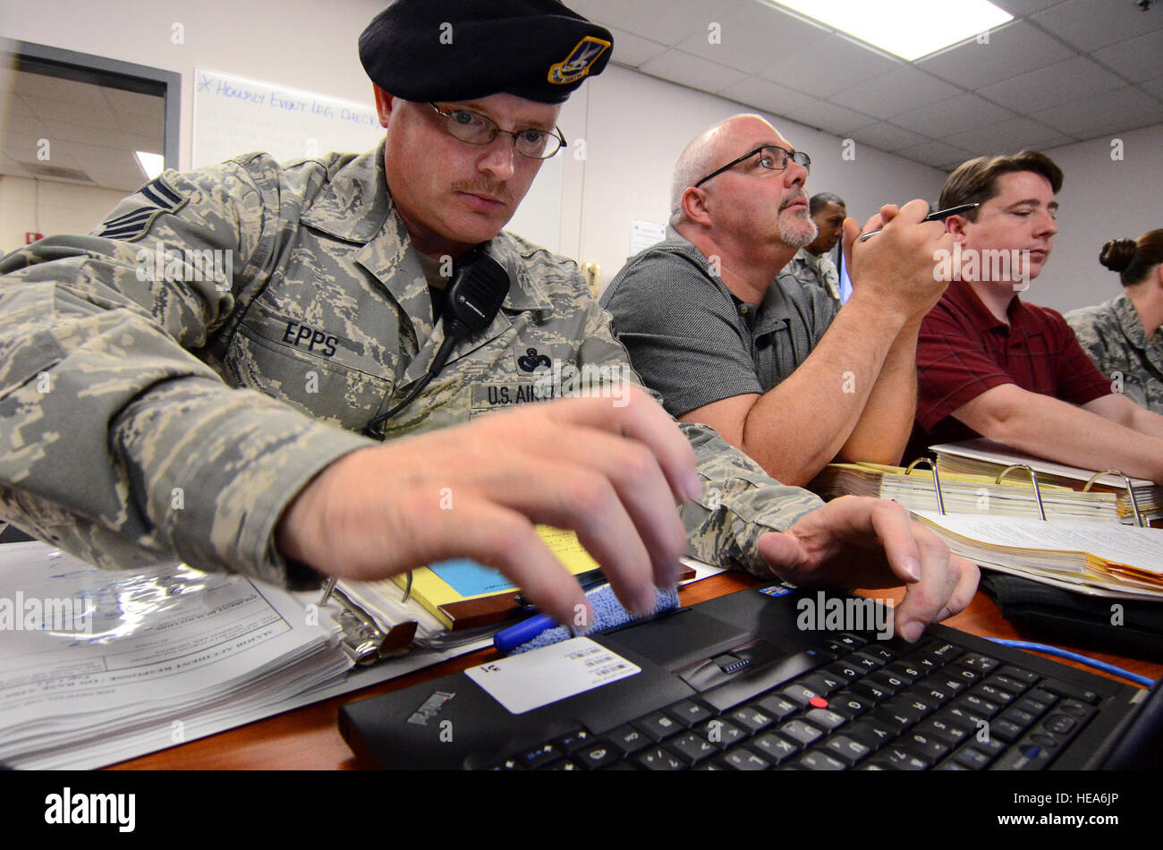 Senior Master Sgt. Rocky Epps, 94th Security Forces Squadron, inputs ...