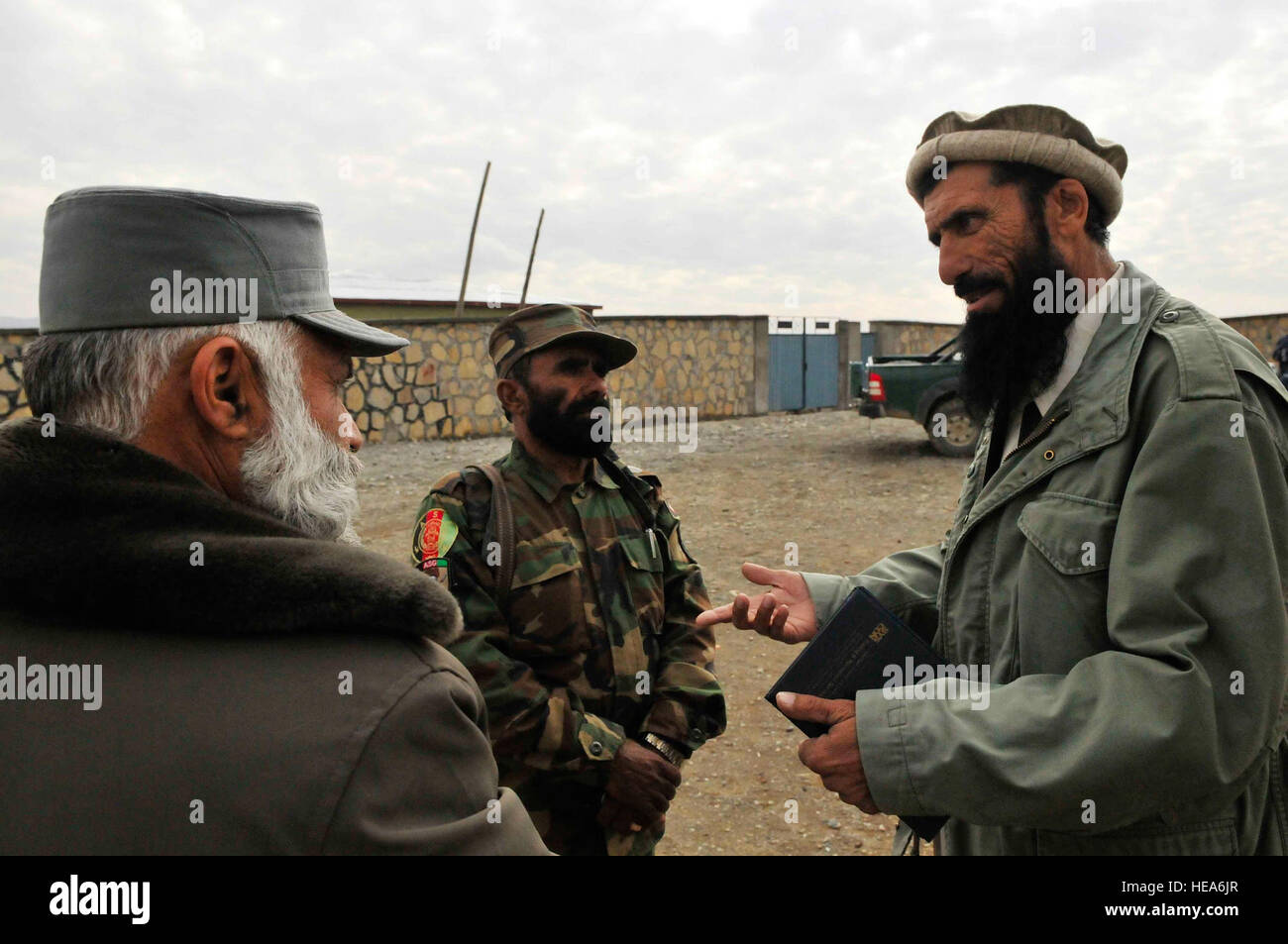Afghan national police officer Bahkti Khan, the commander for the Jaji ...