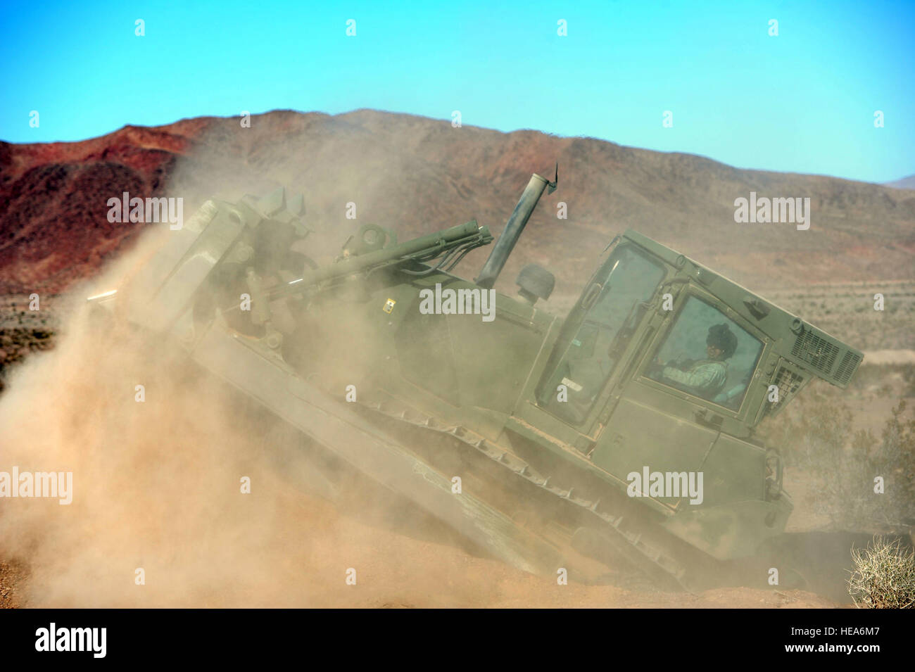 U.S. Marine Corps MCT (medium crawler tractor) Bulldozer with 1st ...