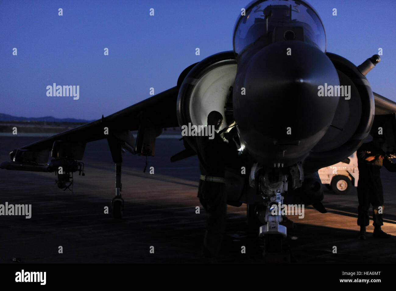 U.S. Marine Corps ground crew, Marine Attack Squadron 214, Camp ...