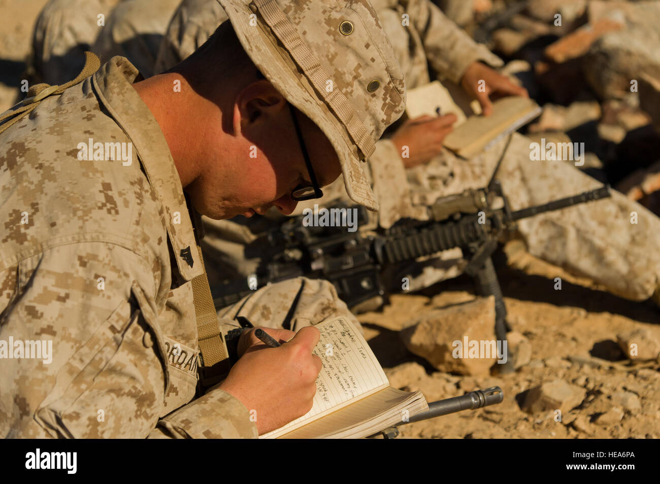 U.S. Marine Corps Cpl. Evert Jordan, rifleman, Bravo Company, 1st ...