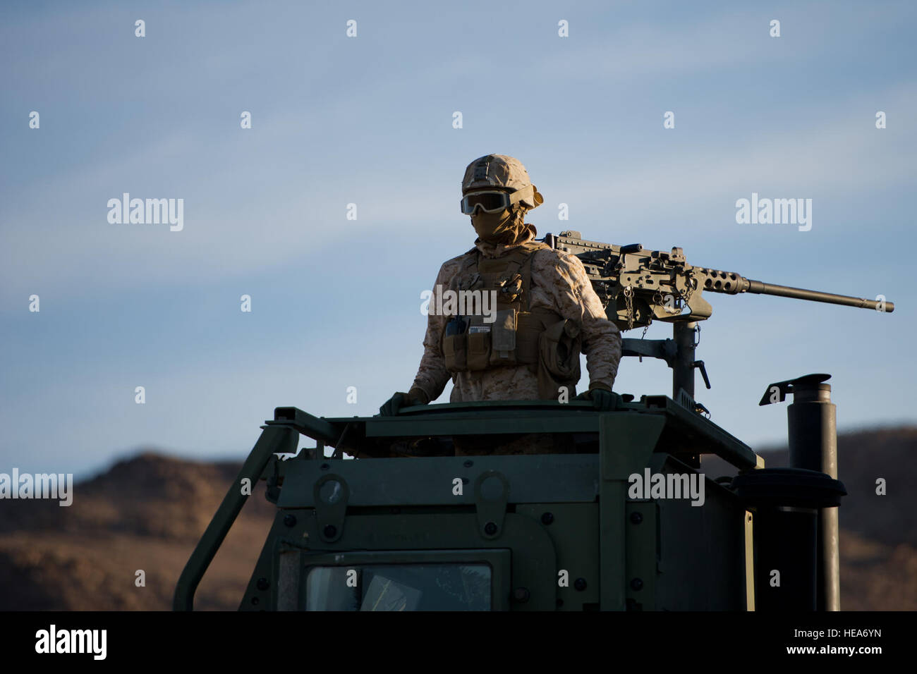 A U.S. Marine assigned to the Marine Wing Support Squadron (MWSS) 371 ...