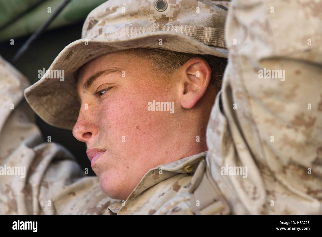 U.S. Marine Lance Cpl. Jennifer Bonello, a motor transport operator ...
