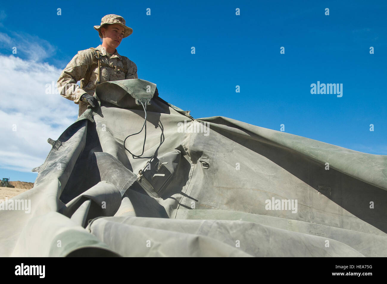 U.S. Marine Lance Cpl. Jennifer Bonello, a motor transport operator ...