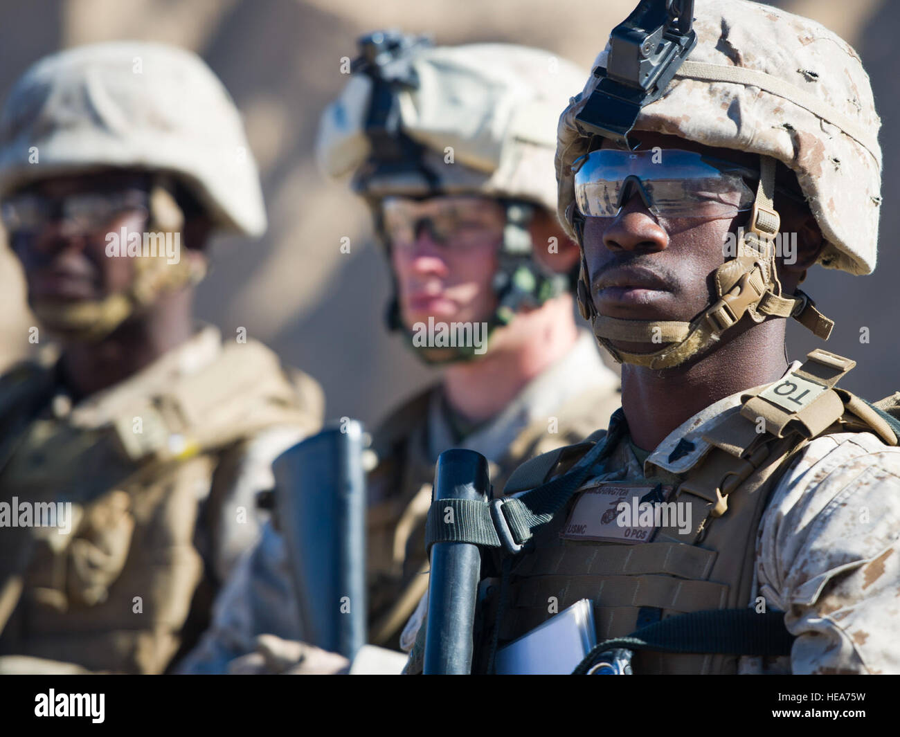 U.S. Marine combat engineers from Combat Logistics Battalion 13 conduct ...