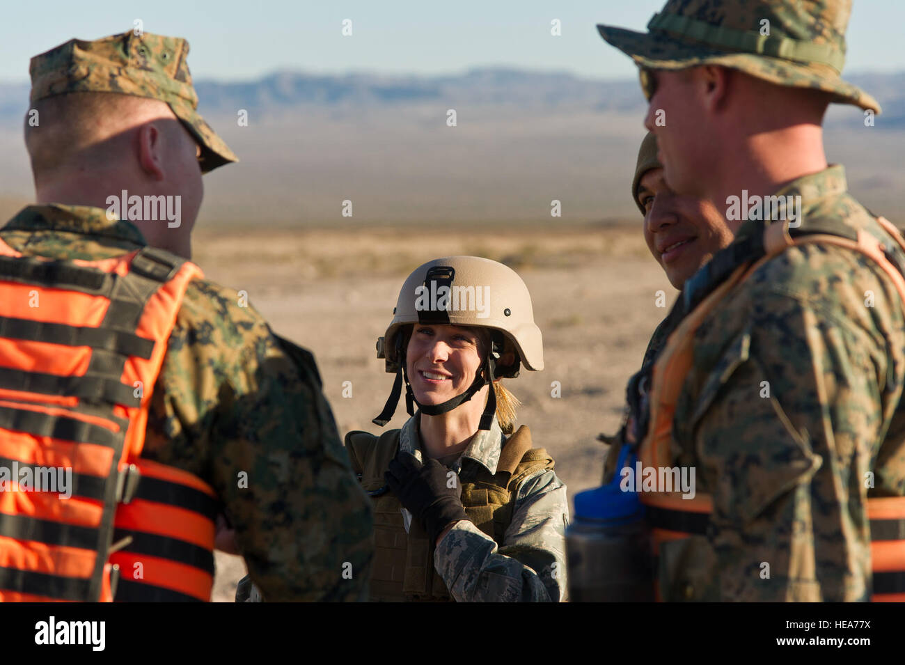 U.S. Air Force Senior Airman Callie McNary, a combat broadcast ...