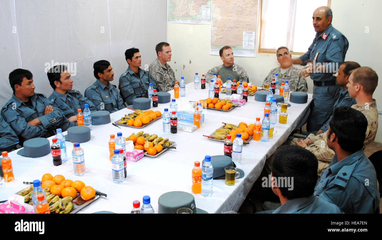Regional Support Command-South Commander, Col. Greg Baine, waits while ...