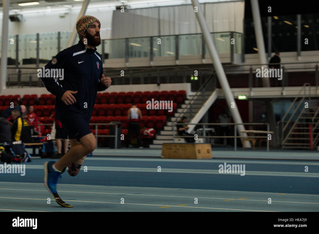 U.S. Navy Hospital Corpsman 3rd Class Redmond Ramos warms up before ...