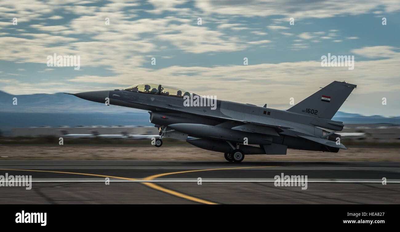 Air Force Lt. Col. Julian Pacheco and Iraqi Air Force Capt Hama land ...