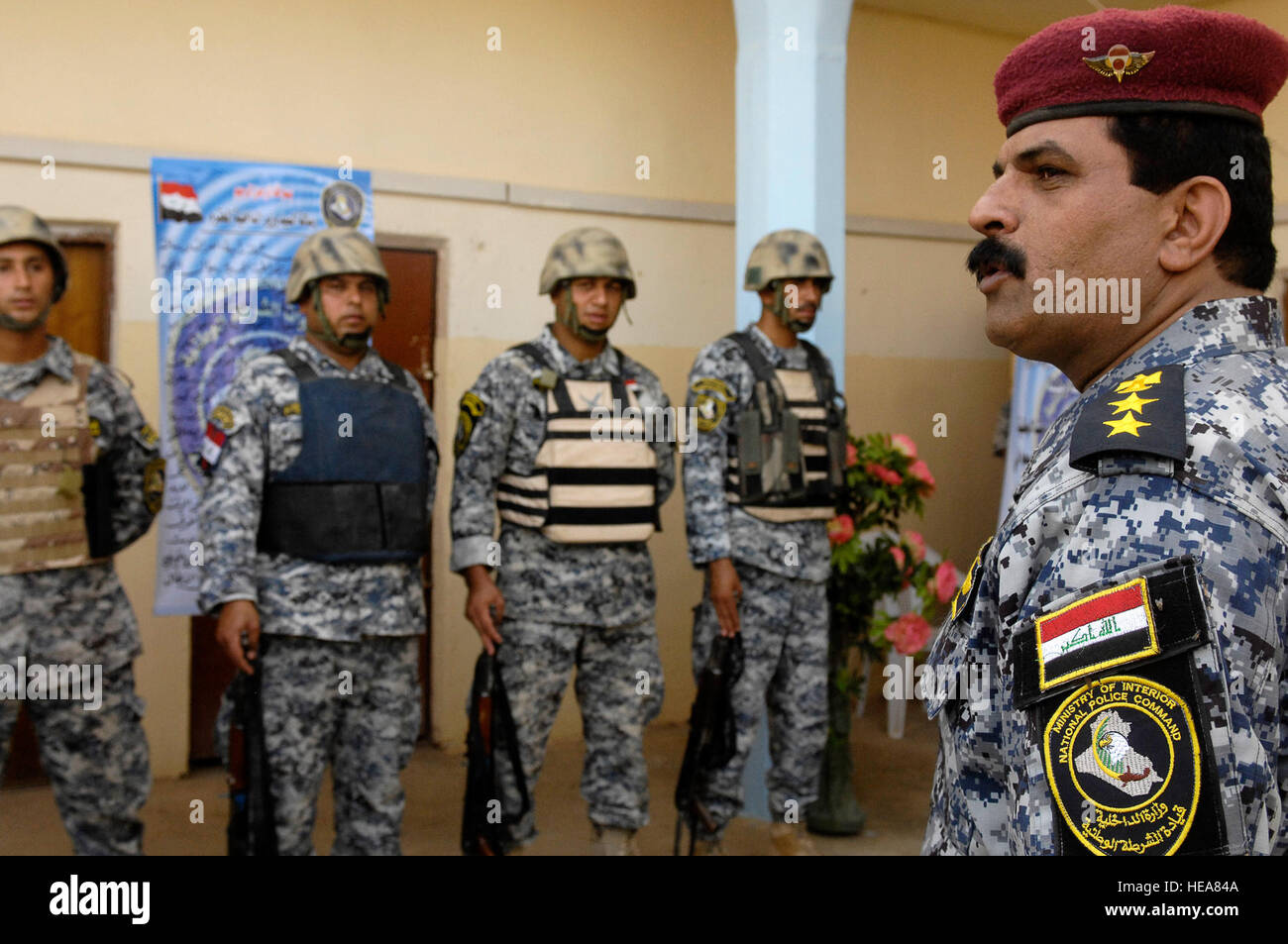 Iraqi national police from the Justice Battalion, 3rd National Police ...
