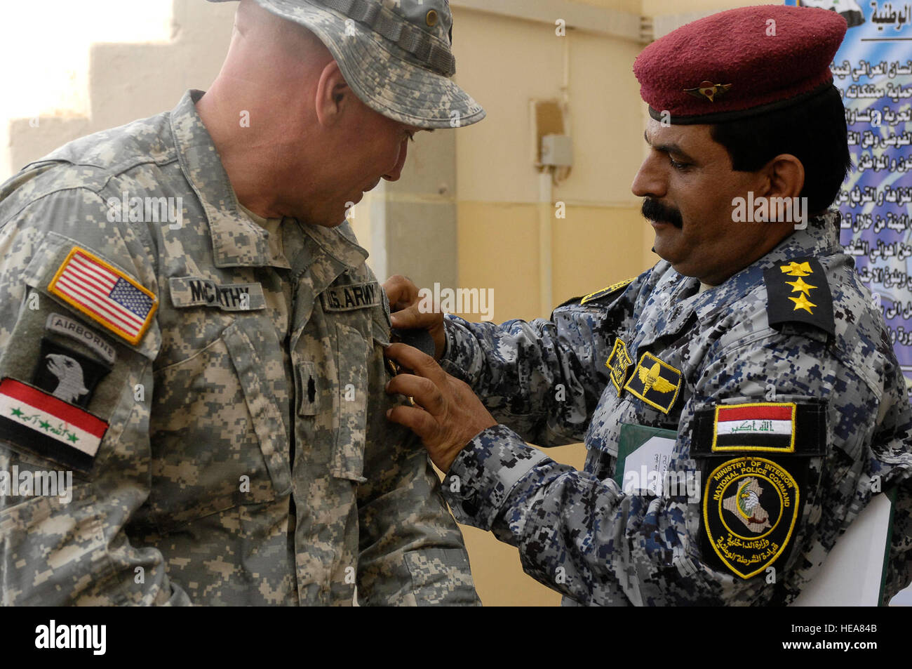 Col. Jab Abid Awn, commander of the Iraqi national police, Justice ...