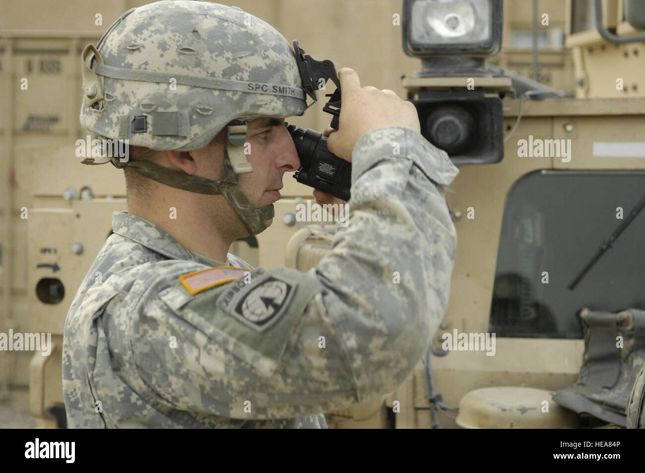 U. S. Army Sgt. Daniel A. Smith of the 23rd Military Police (MP ...