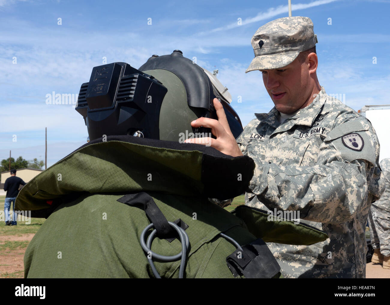 U.S. Army Spc. Alex Taylor, 761st Explosive Ordnance Disposal team ...
