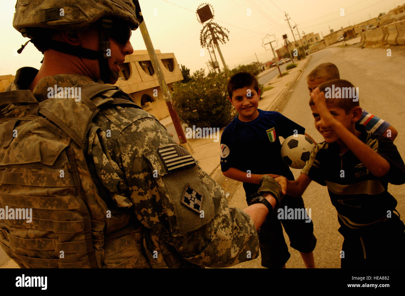 U.S. Army Spc. Tom Kennard with Headquarters Stock Photo - Alamy