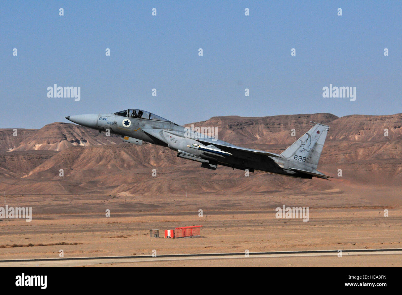 Israeli Air Force F-15 conducts a mission during Blue Flag exercise at ...