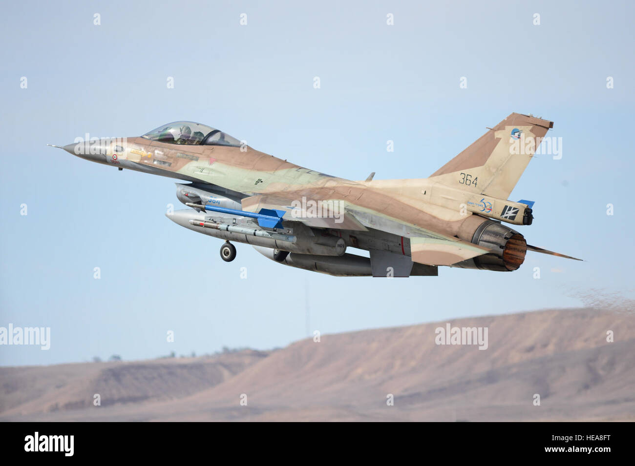 An Israeli Air Force F-16 departs on a combat mission during the Blue ...