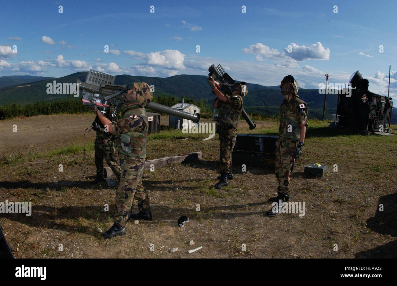 EIELSON AIR FORCE BASE, Alaska -- Staff Sgt. Kenichira Watanabe (Middle ...