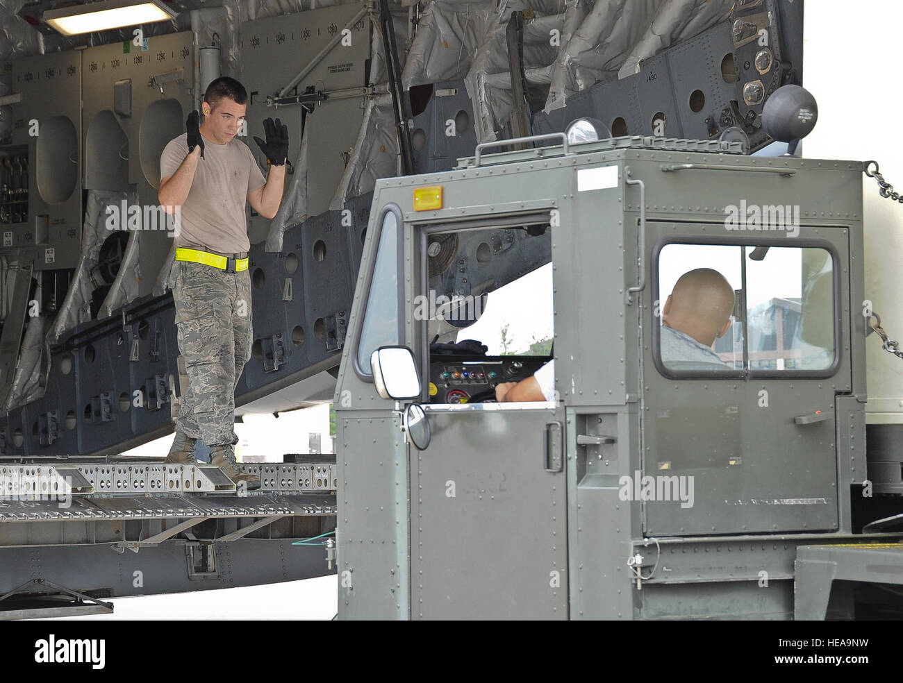 Joint Base McGuire-Dix-Lakehurst airmen load and secure equipment onto ...