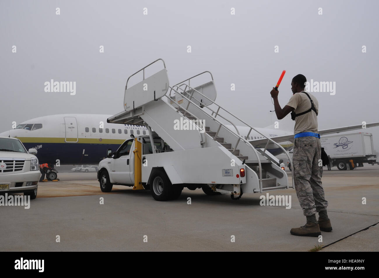 Joint Base McGuire-Dix-Lakehurst airmen load and secure equipment onto ...