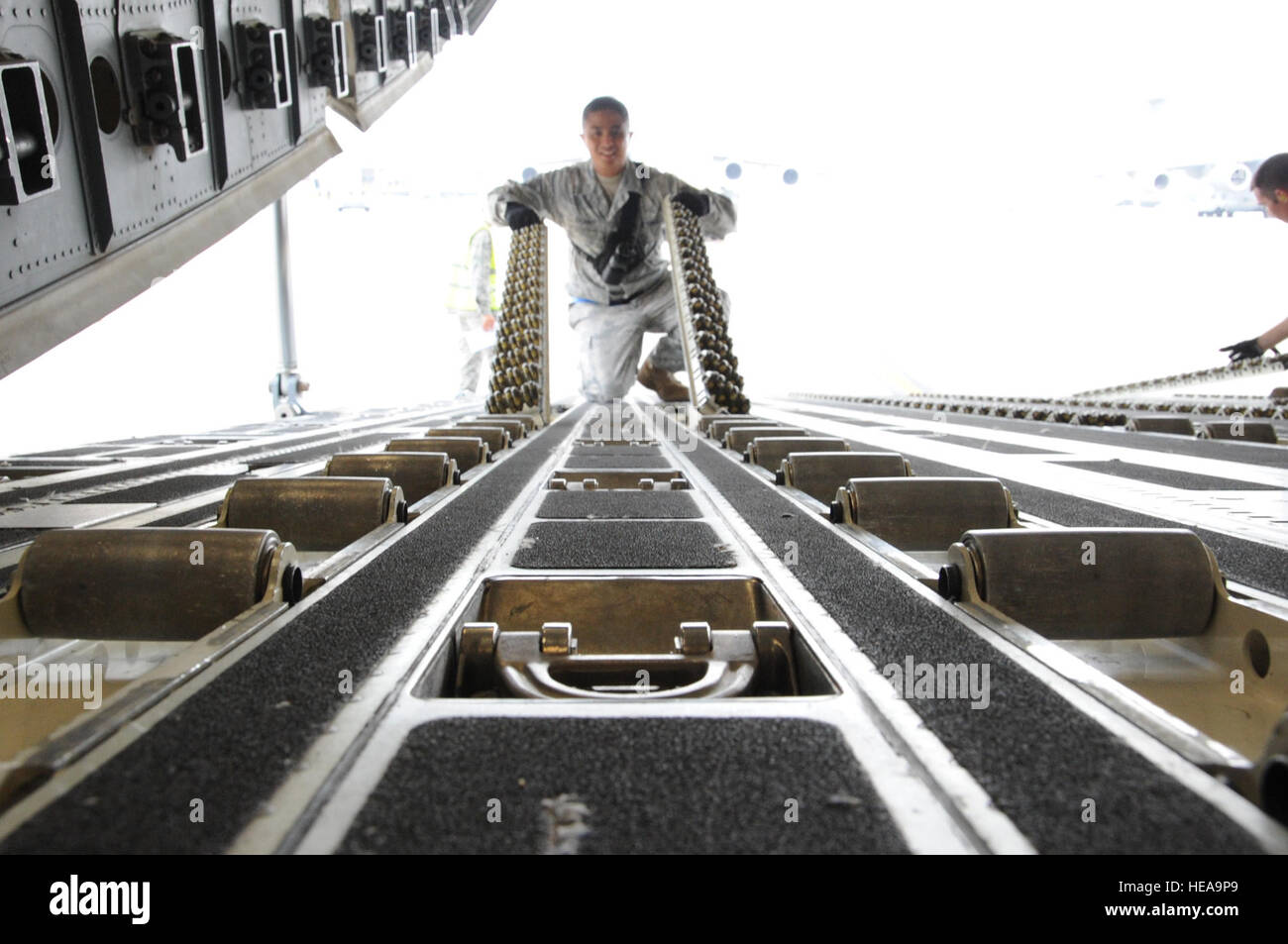 Joint Base McGuire-Dix-Lakehurst Airmen load and secure equipment onto ...