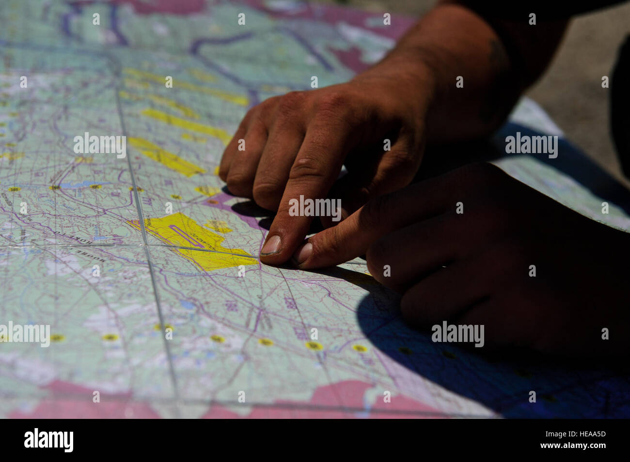 Pfc. Jeffrey Harris 1st Squadron, 38th Cavalry Regiment, map grid ...