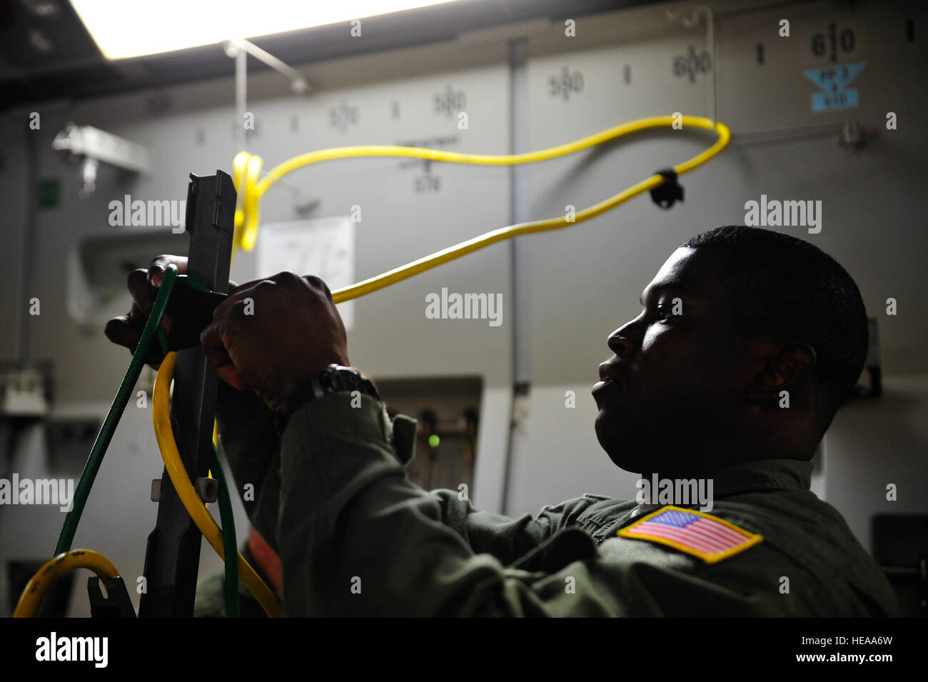 U.S Air Force Senior Airman Emmanuel Lookadoo, 43rd Aero Medical ...
