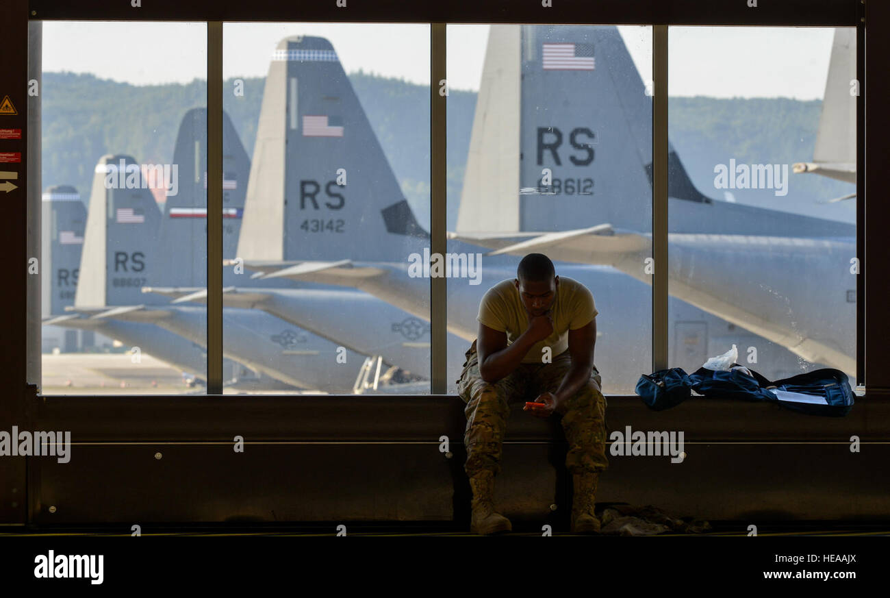U.S. Army Spc. Ronald Garner, 5th Quarter Master Theater Aerial ...
