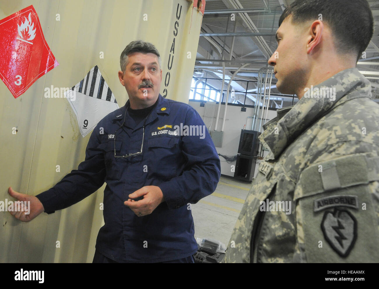 Coast guard Chief Warrant Officer 4 Bruce Jones, assigned to the Coast ...