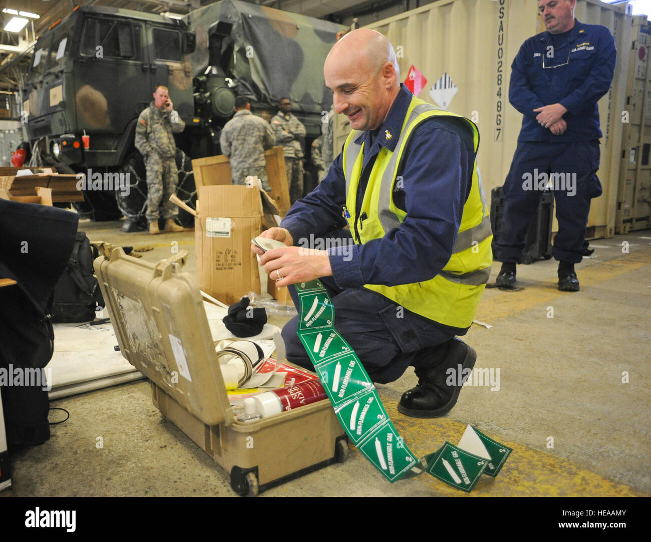 Coast guard Senior Chief Petty Officer Dave Schacher, a native of ...