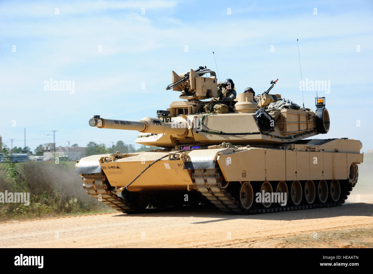 FORT POLK, La. -- An M1A2 Abrams main battle tank performs tactical ...