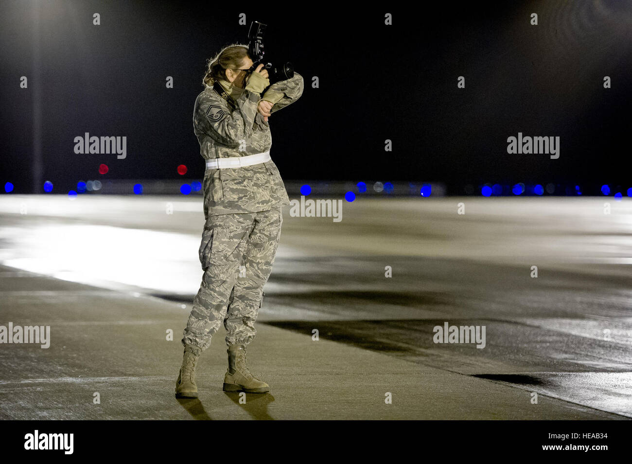 U.S. Air Force Senior Master Sgt. Kim Allain, Combat Aerial ...