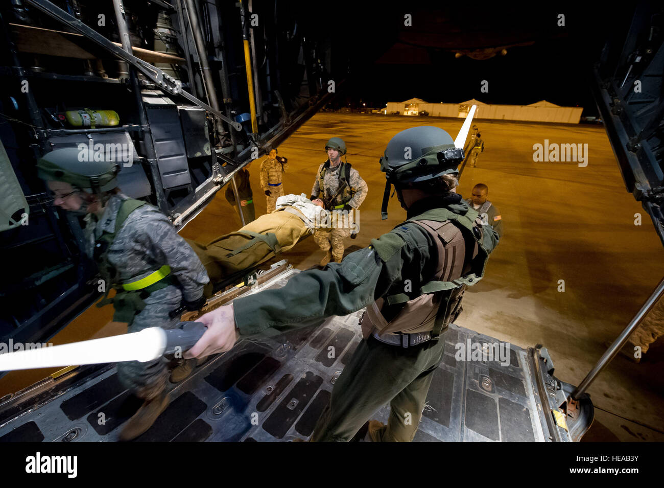 U.S. Air Force 1st Lt. Erin Wood, medical crew director, 18th ...
