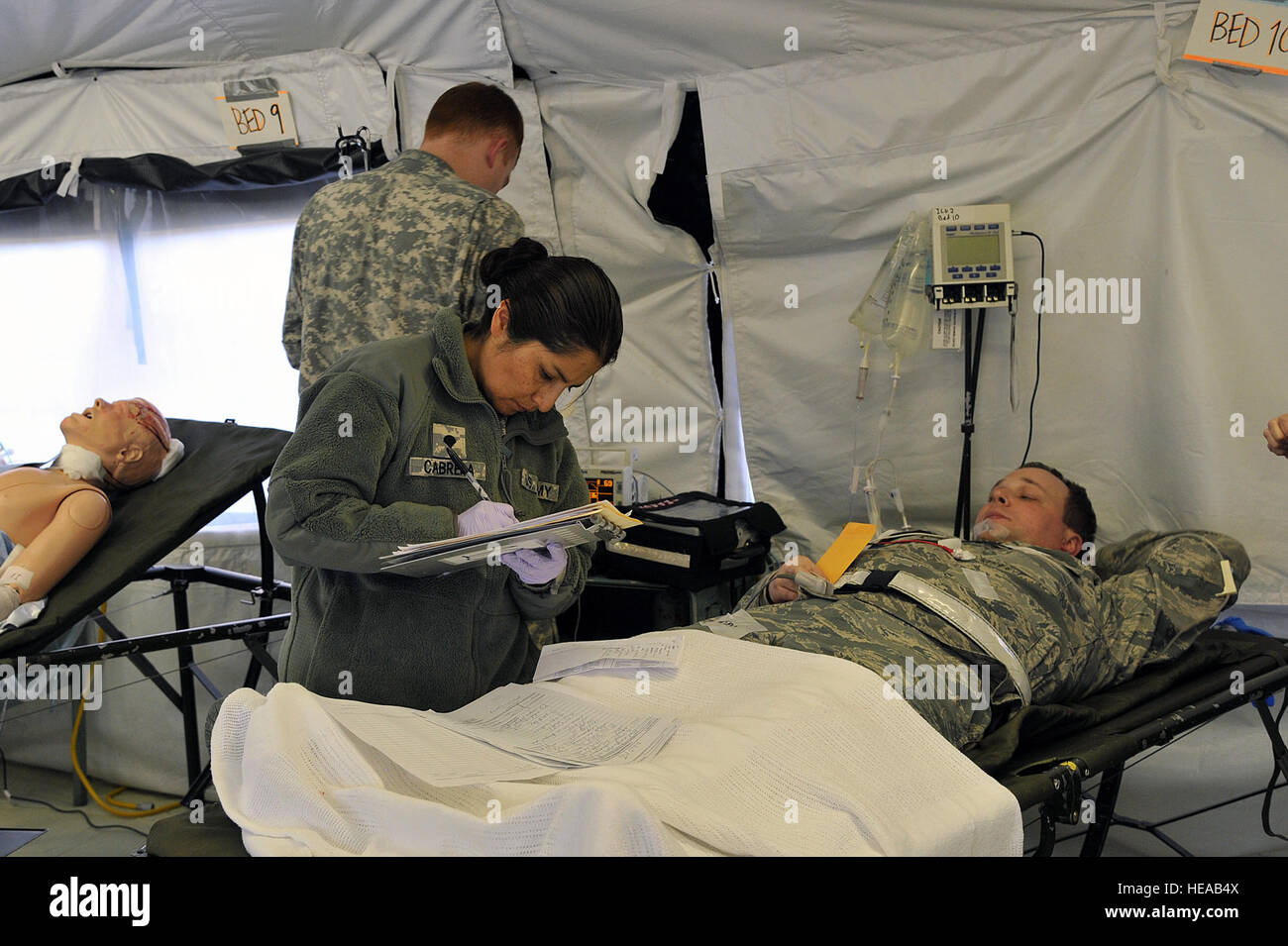 U.S. Army Spc. Yolanda Cabrera, practical nurse, 328th Combat Support ...