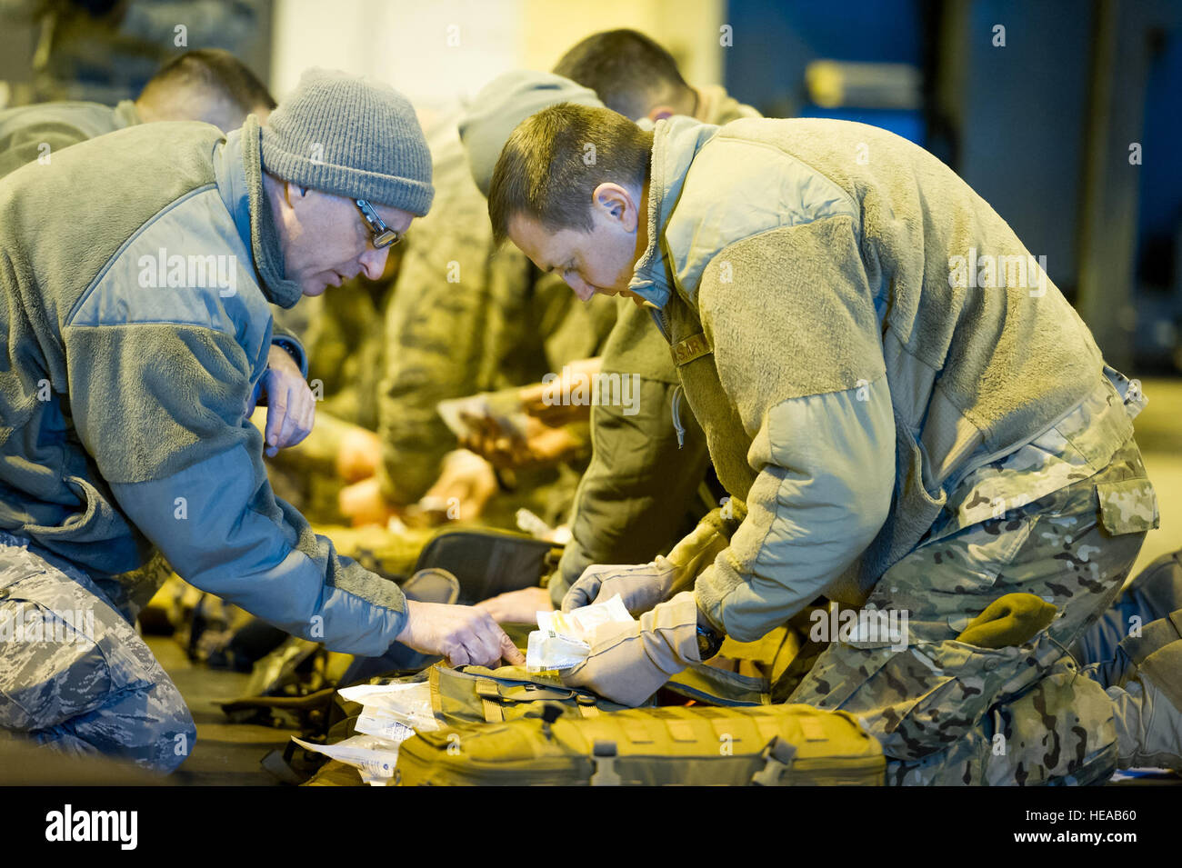 From left, U.S. Air Force Lt. Col. David Kwiatkowski, nurse anesthetist ...