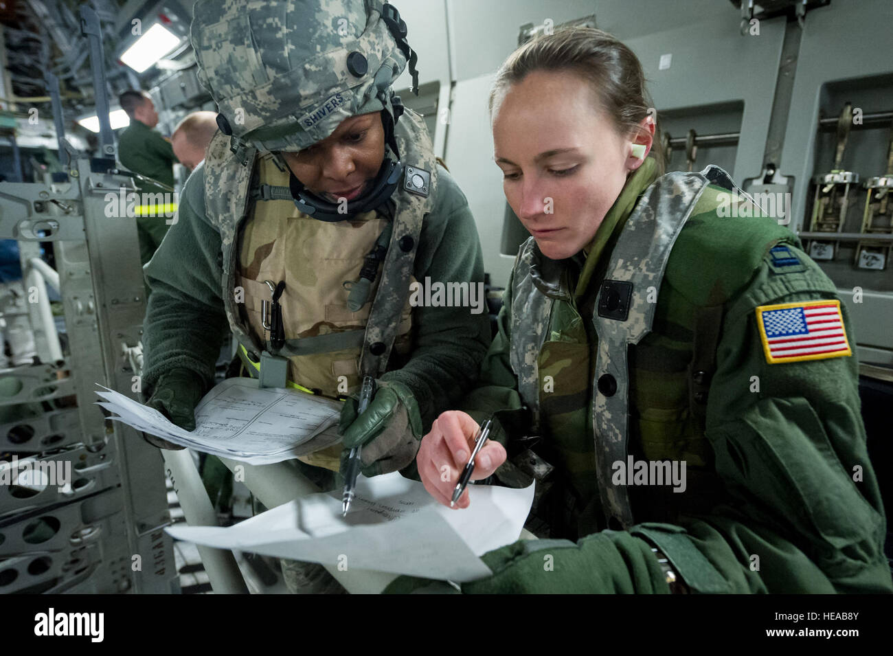 En route patient staging system (ERPSS) team member, U.S. Air Force Maj ...
