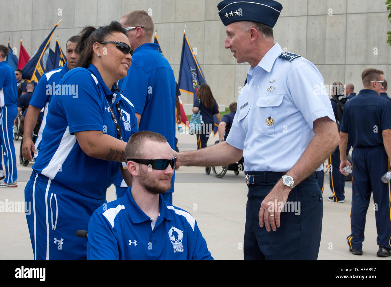 (Right) Lt. Gen. William J. Bender, Office of the Secretary of the Air ...