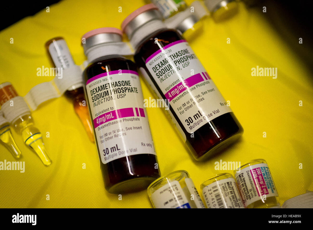 Vials of medicine secured in a case are ready for use by the Tactical ...