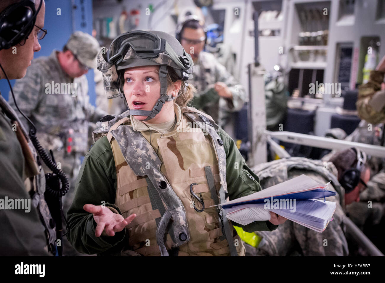 U.S. Air Force Capt. Danielle Cooper and Maj. Corey Norton, both flight ...
