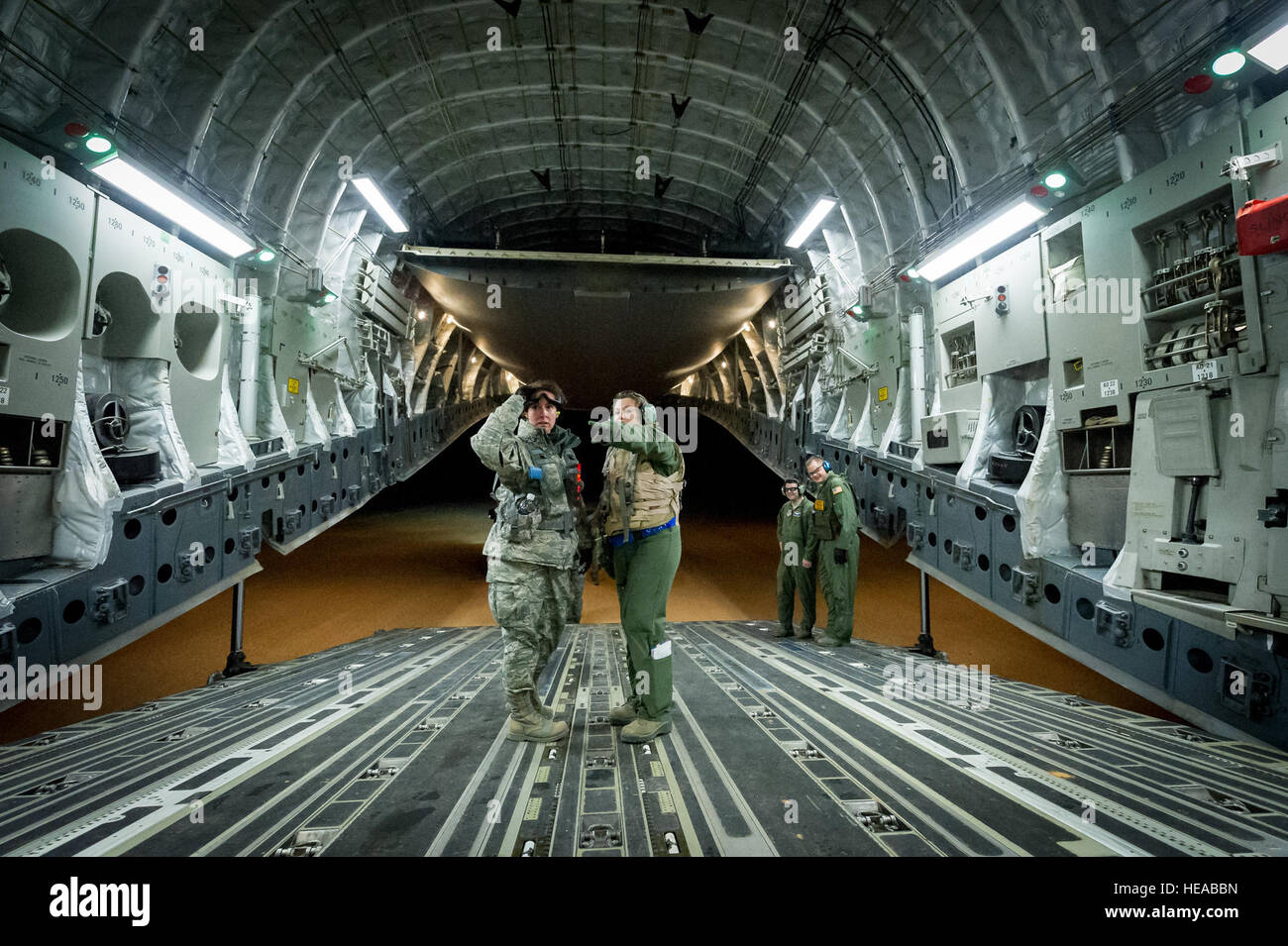 U.S. Air Force Capt. Danielle Cooper, flight nurse, 43rd Aeromedical ...