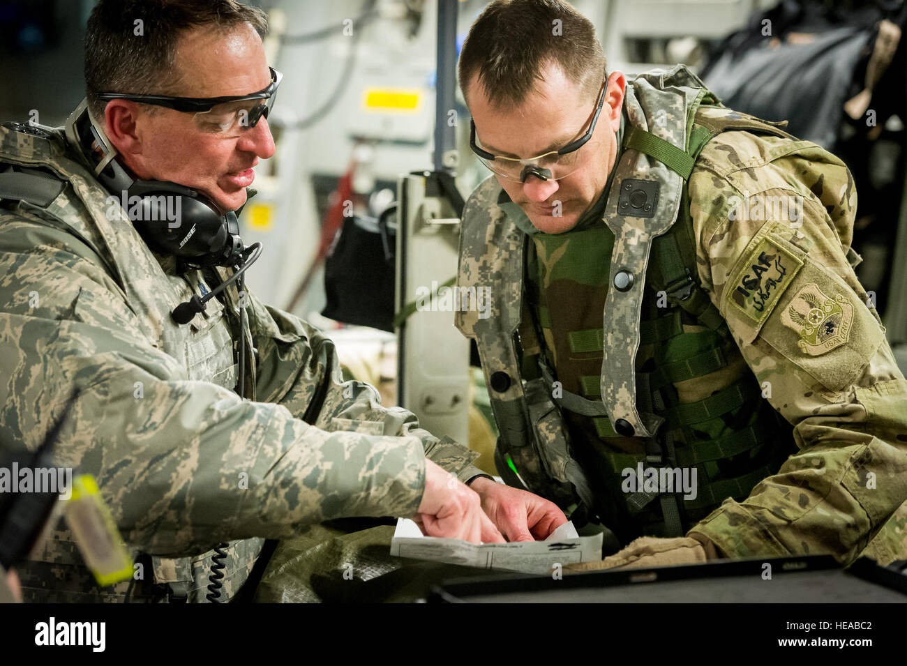 From left, U.S. Air Force Lt. Col. David Kwiatkowski, nurse anesthetist ...
